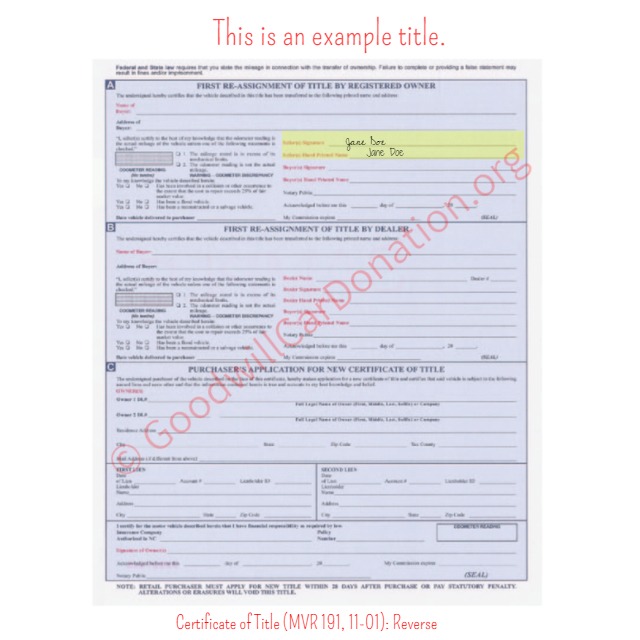 How to Sign Your North Carolina Titles | Goodwill Car Donation How to Sign Your North Carolina Titles | Goodwill Car Donation