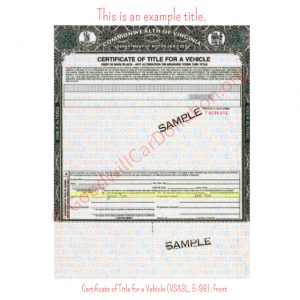 How To Sign Your Virginia Title | Goodwill Car Donations