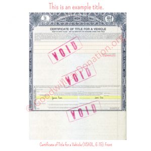 How To Sign Your Virginia Title | Goodwill Car Donations