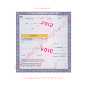 Texas Vehicle Title Transfer | Texas Title Information