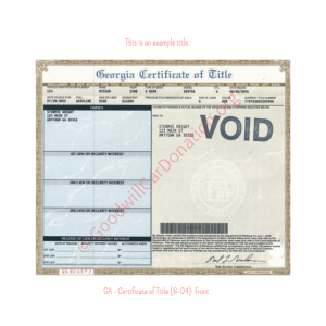 How to Sign Your Georgia Titles | Goodwill Car Donations
