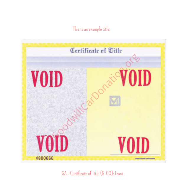 How to Sign Your Georgia Titles | Goodwill Car Donations