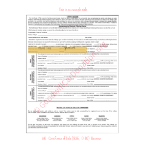 How To Sign Your Alaska Vehicle Title - Goodwill Car Donation