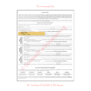 How To Sign Your Alaska Vehicle Title - Goodwill Car Donation