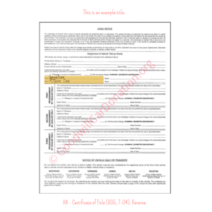 How To Sign Your Alaska Vehicle Title - Goodwill Car Donation