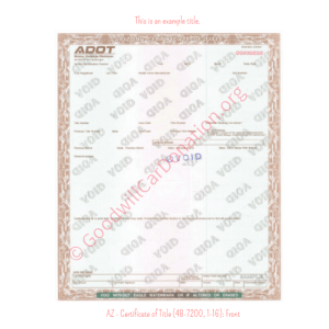 How To Sign Your Arizona Vehicle Title - Goodwill Car Donation