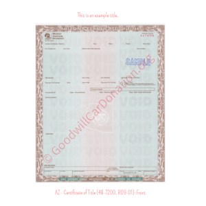 How To Sign Your Arizona Vehicle Title - Goodwill Car Donation