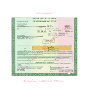 How To Sign Your California Vehicle Title - Goodwill Car Donation