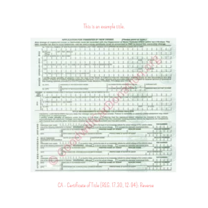 How To Sign Your California Vehicle Title - Goodwill Car Donation