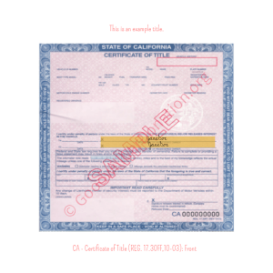 How To Sign Your California Vehicle Title - Goodwill Car Donation