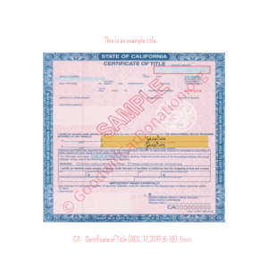 How To Sign Your California Vehicle Title - Goodwill Car Donation