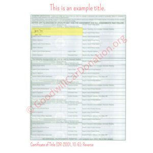 How To Sign Your Colorado Title For Vehicle Donation