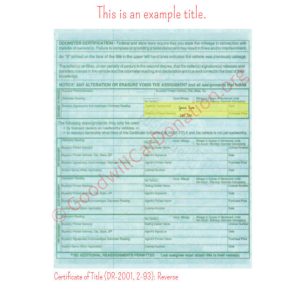 How To Sign Your Colorado Title For Vehicle Donation