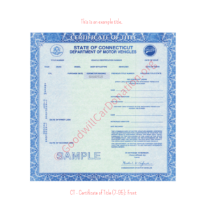 Here's How to Sign Your Vehicle Title in Connecticut | Goodwill