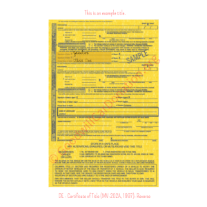 How To Sign Your Delaware Vehicle Title - Goodwill Car Donation