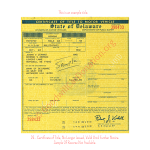 How To Sign Your Delaware Vehicle Title - Goodwill Car Donation