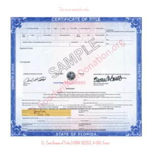 How To Sign Your Florida Vehicle Title | Goodwill Car Donations