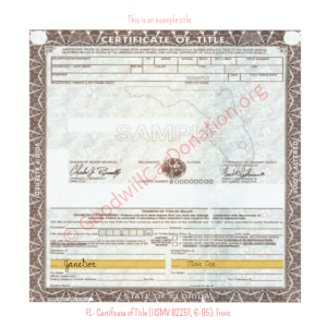 How To Sign Your Florida Vehicle Title | Goodwill Car Donations