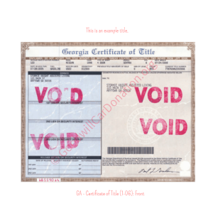 How to Sign Your Georgia Titles | Goodwill Car Donations