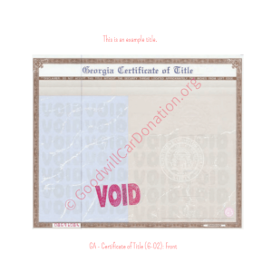 How to Sign Your Georgia Titles | Goodwill Car Donations