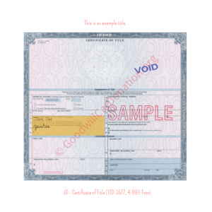 How To Sign Your Idaho Vehicle Title - Goodwill Car Donation