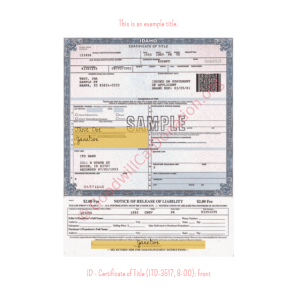 How To Sign Your Idaho Vehicle Title - Goodwill Car Donation
