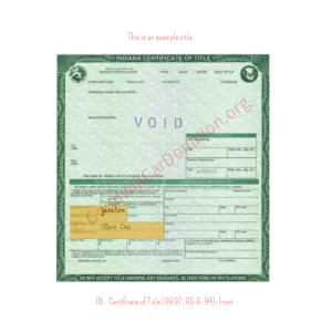 How To Sign Your Indiana Title - Goodwill Car Donation