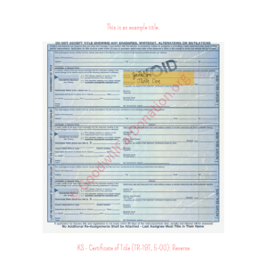 How To Sign Your Kansas Vehicle Title - Goodwill Car Donation