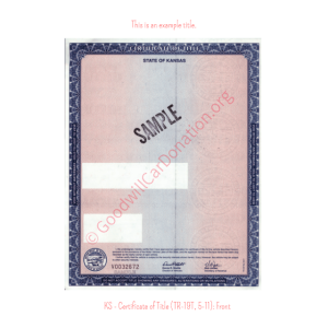How To Sign Your Kansas Vehicle Title - Goodwill Car Donation