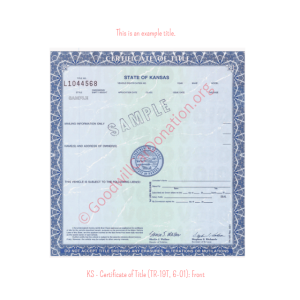 How To Sign Your Kansas Vehicle Title - Goodwill Car Donation