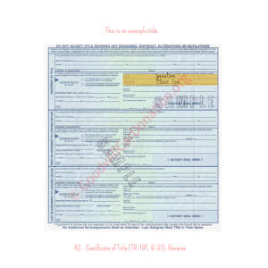 How To Sign Your Kansas Vehicle Title - Goodwill Car Donation