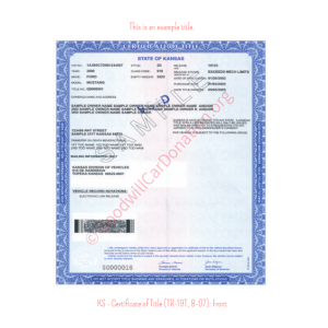 How To Sign Your Kansas Vehicle Title - Goodwill Car Donation