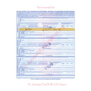 How To Sign Your Kansas Vehicle Title - Goodwill Car Donation