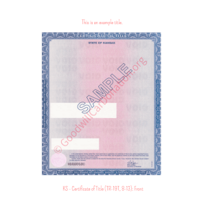 How To Sign Your Kansas Vehicle Title - Goodwill Car Donation