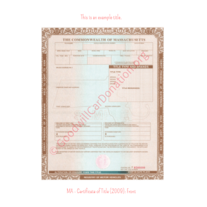 How To Sign Your Massachusetts Title - Goodwill Car Donation