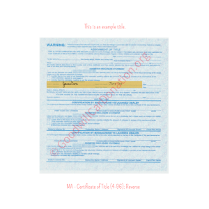 How To Sign Your Massachusetts Title - Goodwill Car Donation