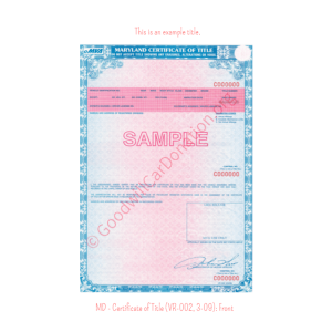 How to Sign Your Maryland Vehicle Title - Goodwill Car Donation