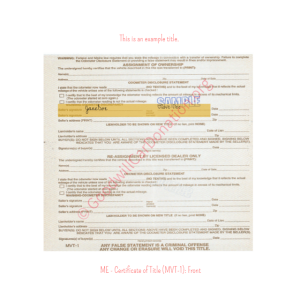 How To Sign Your Maine Vehicle Title - Goodwill Car Donation