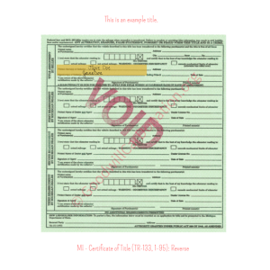 How To Sign Your Michigan Vehicle Title - Goodwill Car Donation