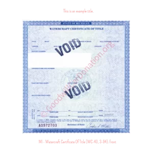 How To Sign Your Michigan Vehicle Title - Goodwill Car Donation