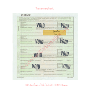 How To Sign Your Missouri Vehicle Title - Goodwill Car Donation