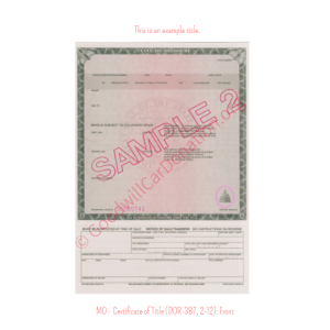 How To Sign Your Missouri Vehicle Title - Goodwill Car Donation