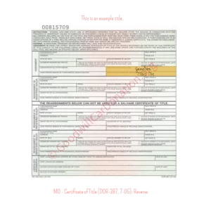 How To Sign Your Missouri Vehicle Title - Goodwill Car Donation