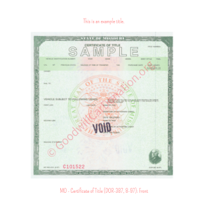 How To Sign Your Missouri Vehicle Title - Goodwill Car Donation