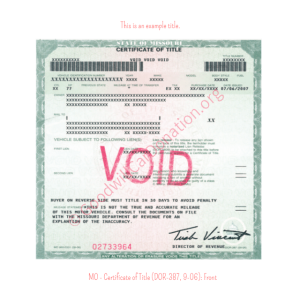 How To Sign Your Missouri Vehicle Title - Goodwill Car Donation