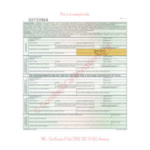 How To Sign Your Missouri Vehicle Title - Goodwill Car Donation