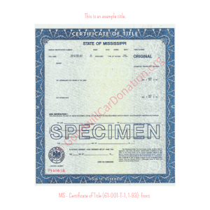 How To Sign Your Mississippi Vehicle Title - Goodwill Car Donation