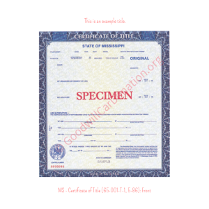 How To Sign Your Mississippi Vehicle Title - Goodwill Car Donation