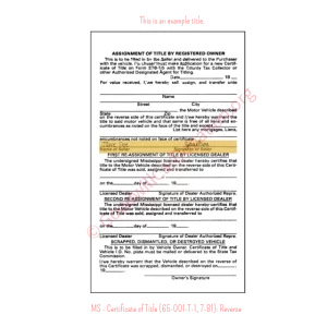 How To Sign Your Mississippi Vehicle Title - Goodwill Car Donation