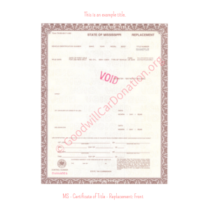 How To Sign Your Mississippi Vehicle Title - Goodwill Car Donation